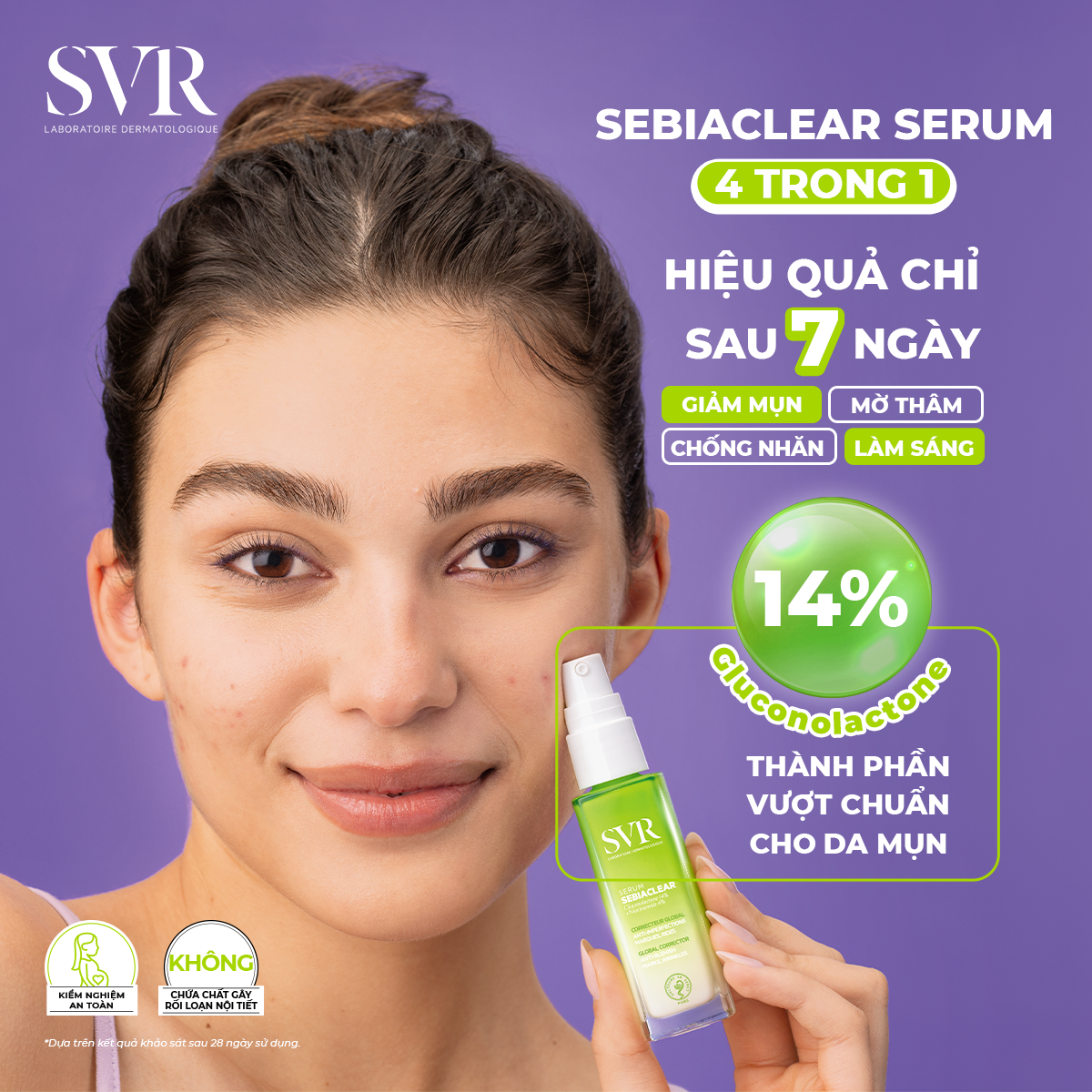 Serum SVR Tinh Chất Giảm Mụn, Mờ Thâm SVR Sebiaclear Serum 30ML